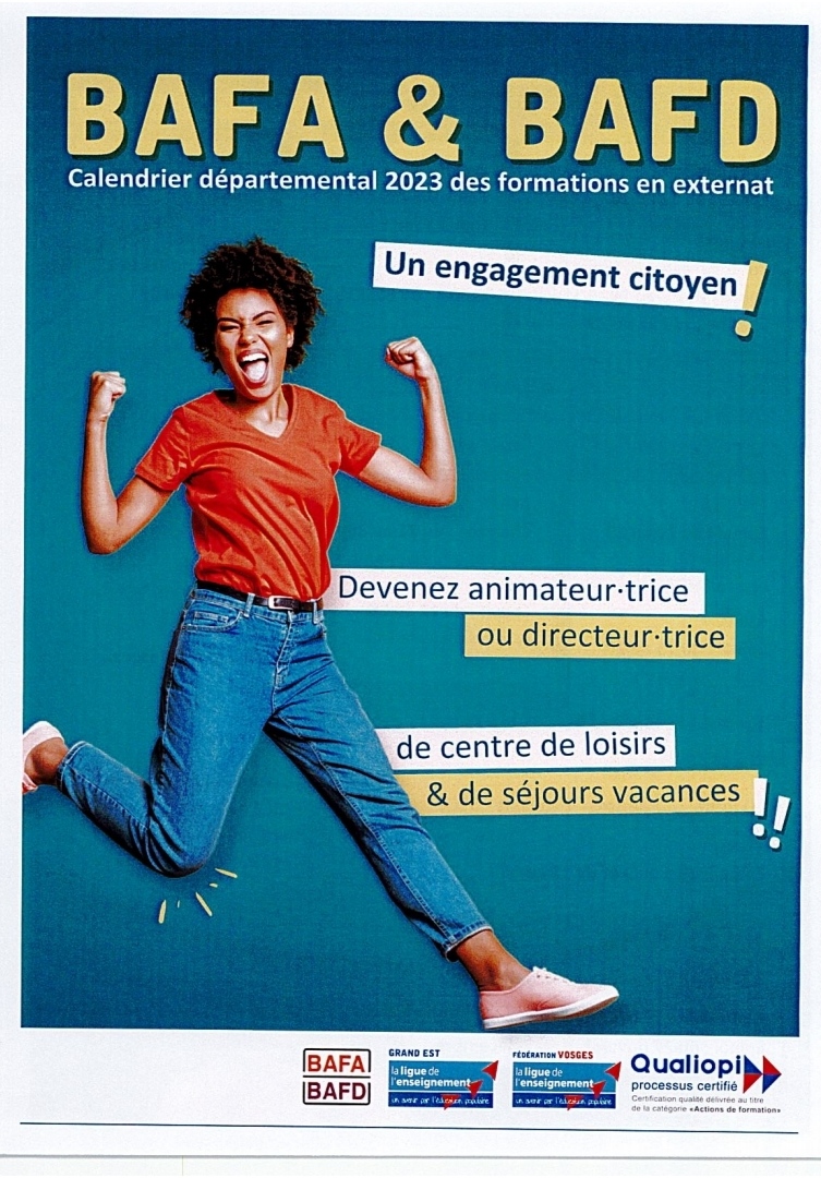 BAFA et BAFD - Formation 2023 - Mairie de Vincey