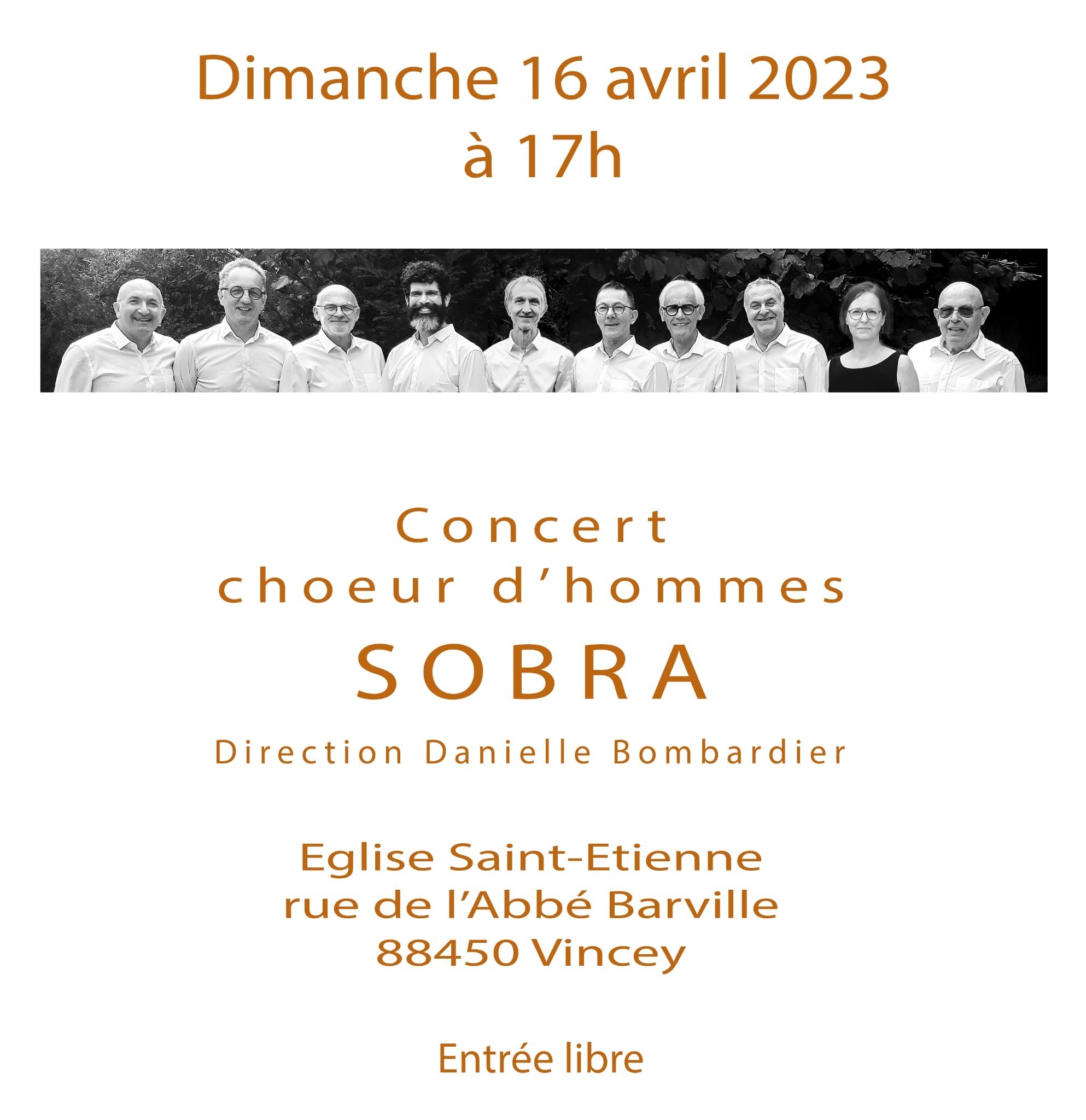 SOBRA - Choeur d'hommes - Mairie de Vincey